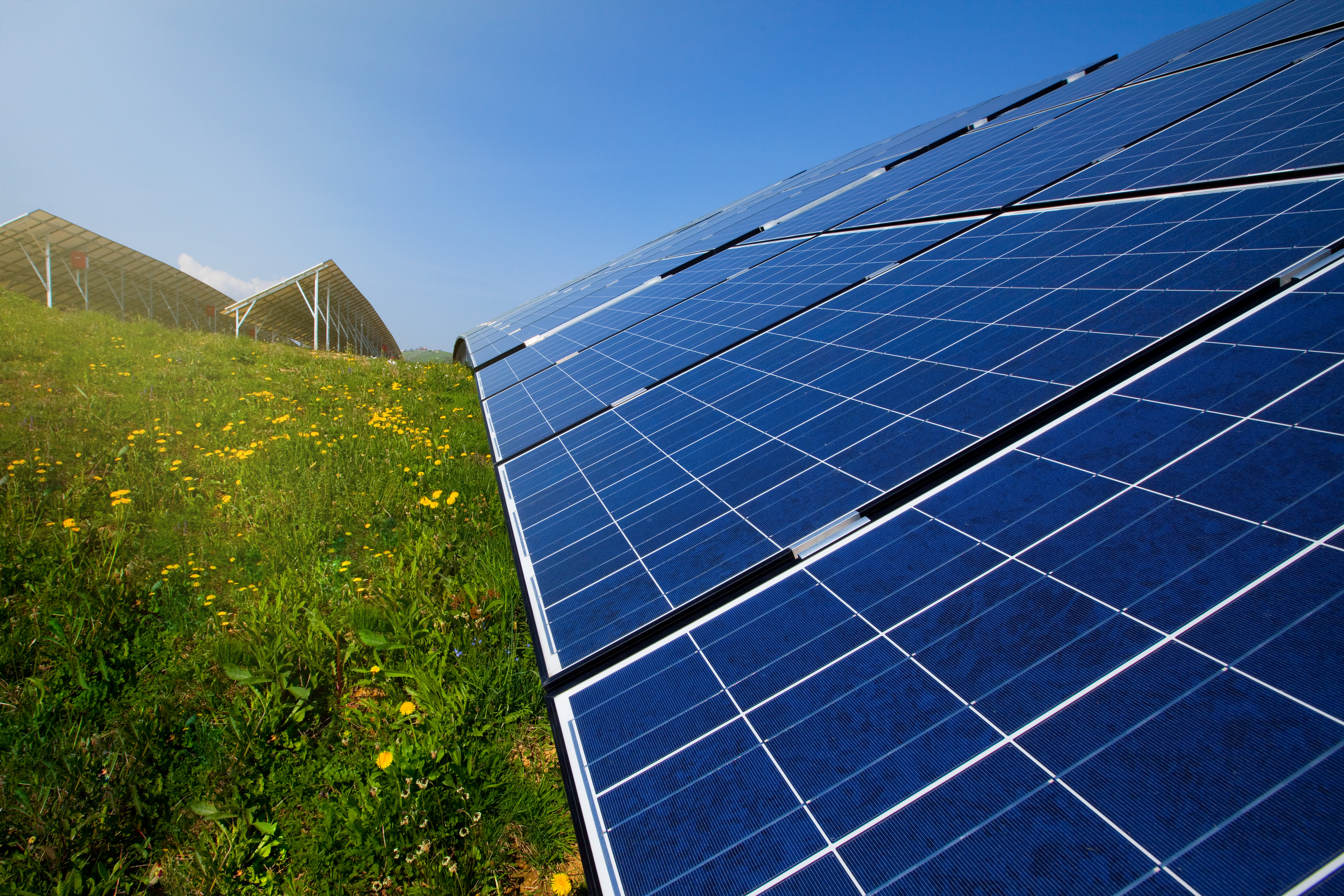 Solar panels in sunlight - Furst SA